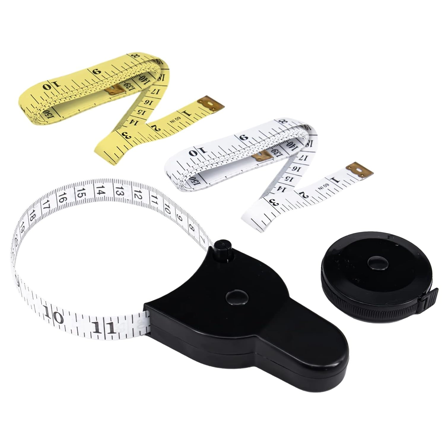4 Pack Body Measuring Tape 60inch (150cm) Retractable Measuring Push ...