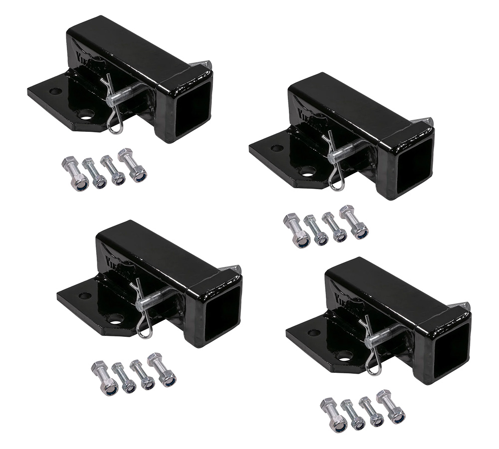 4 Pack Bolt-On Receiver Hitch for 2" Transformer Tractor Hitch, Black ...