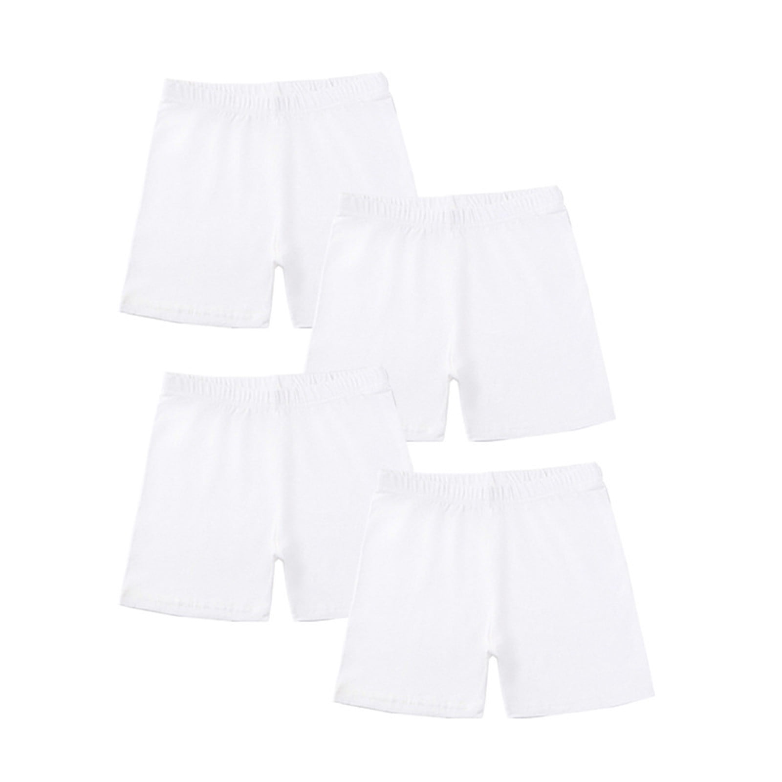 4 Pack Boys Girls Casual Shorts Cotton Athletic Shorts Kids Summer ...