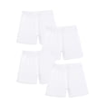 4 Pack Boys Girls Casual Shorts Cotton Athletic Shorts Kids Summer ...