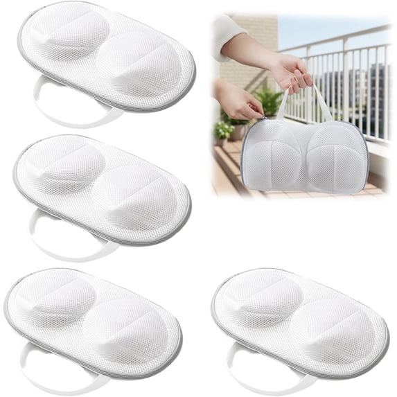 4 Pack Bra Washing Bags,Delicate Lingerie Protector for Washing Machine ...