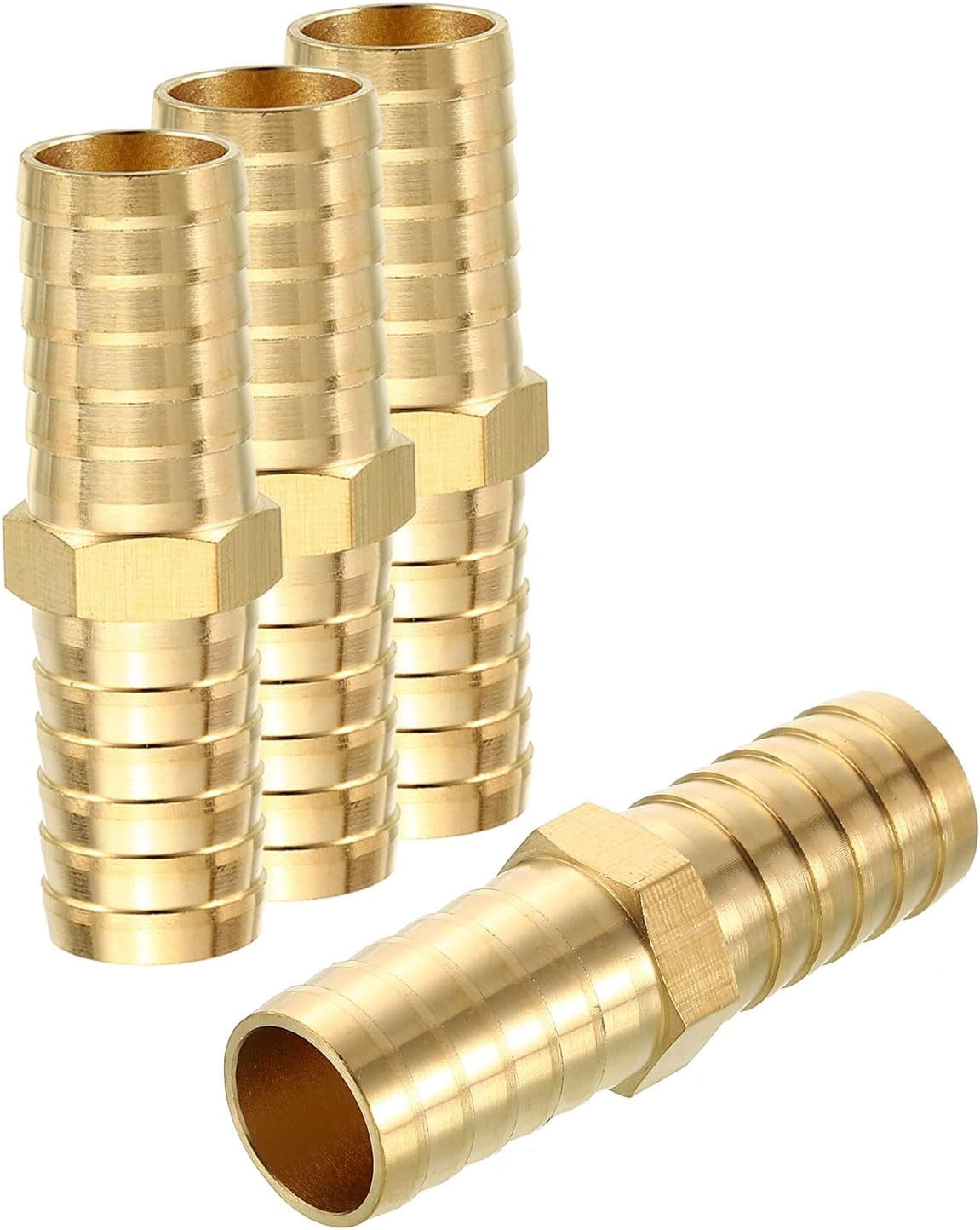 4 Pack Brass Hose Barb Adapter, 5/8" To for Industrial, Automotive ...