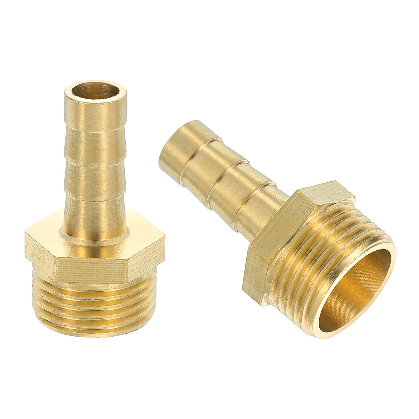 4 Pack Brass Hose Barb Fitting, 5/16" Barb x G 3/8 Male Brass Barb Pipe ...