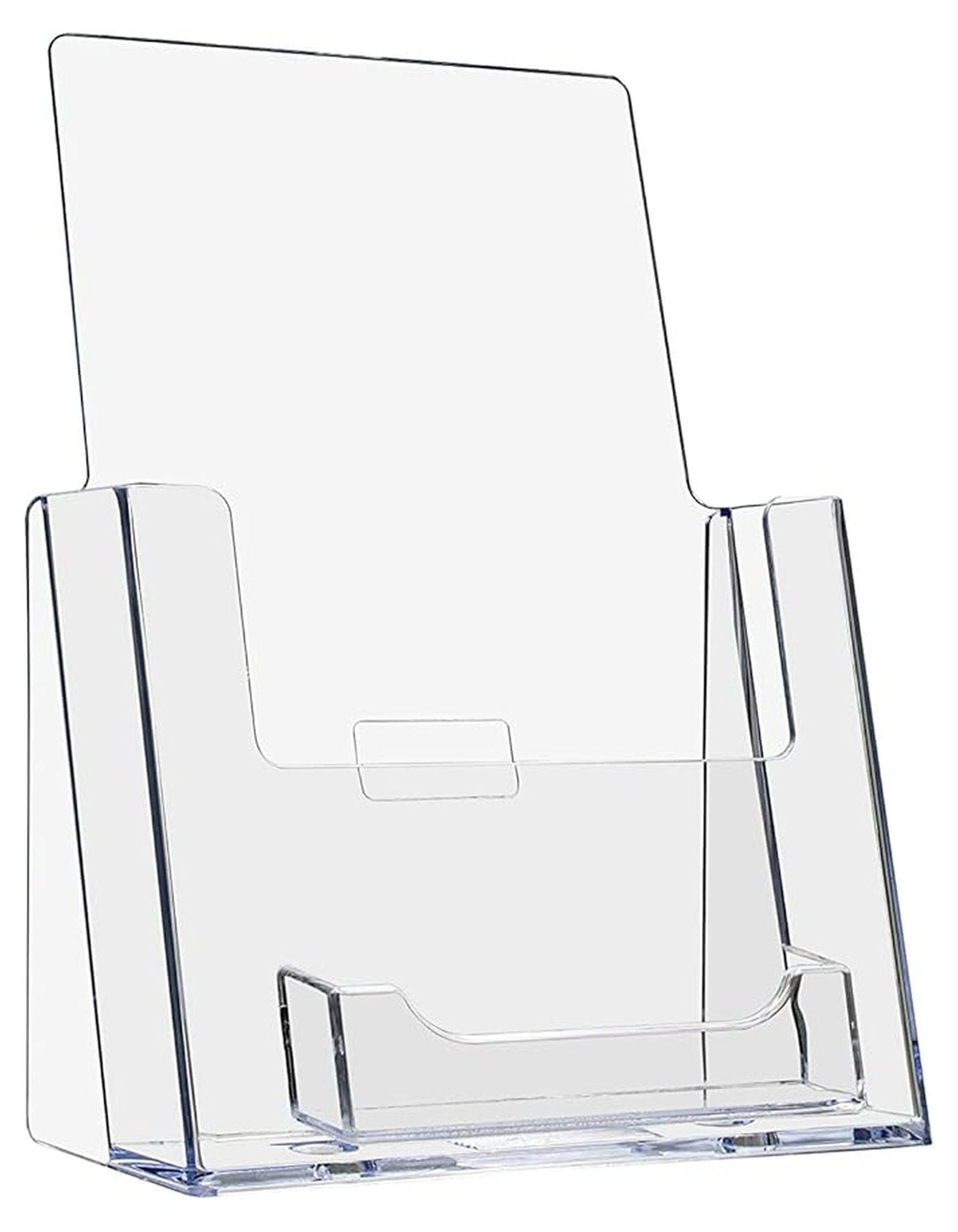 4 Pack Brochure Holder Counter Top 5.5" Wide Literature Display with 3. ...