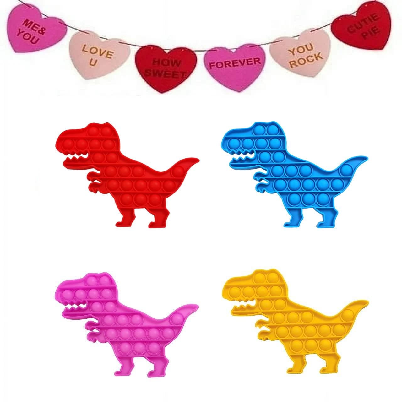 4 Pack Bubble Pop Popit Popper Fidget It Toys, Push Poppits Poop Poppop ...