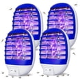 4 Pack Bug Zapper Indoor Mosquito Zapper, Plug in Fly Zapper Electronic ...