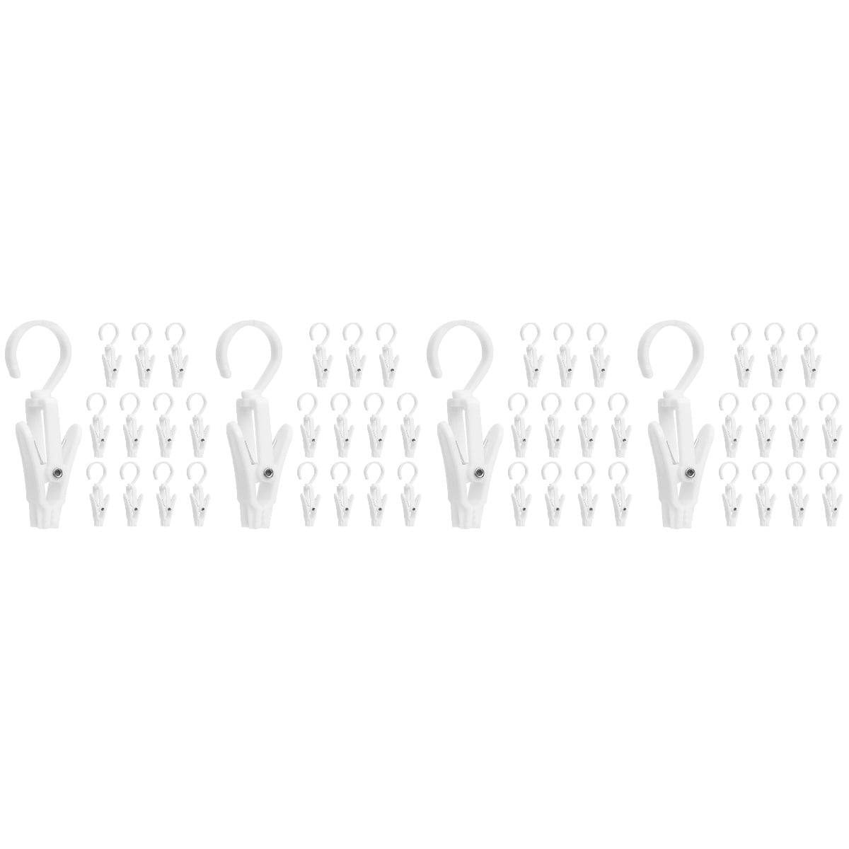 4 Pack Buggy Clips Swivel Hook Curtain Clamps Laundry Dryer - Walmart.com