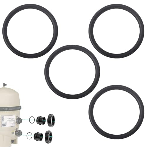 4-Pack Bulkhead Union O-Rings Compatible with Pentair Pool Filters ...