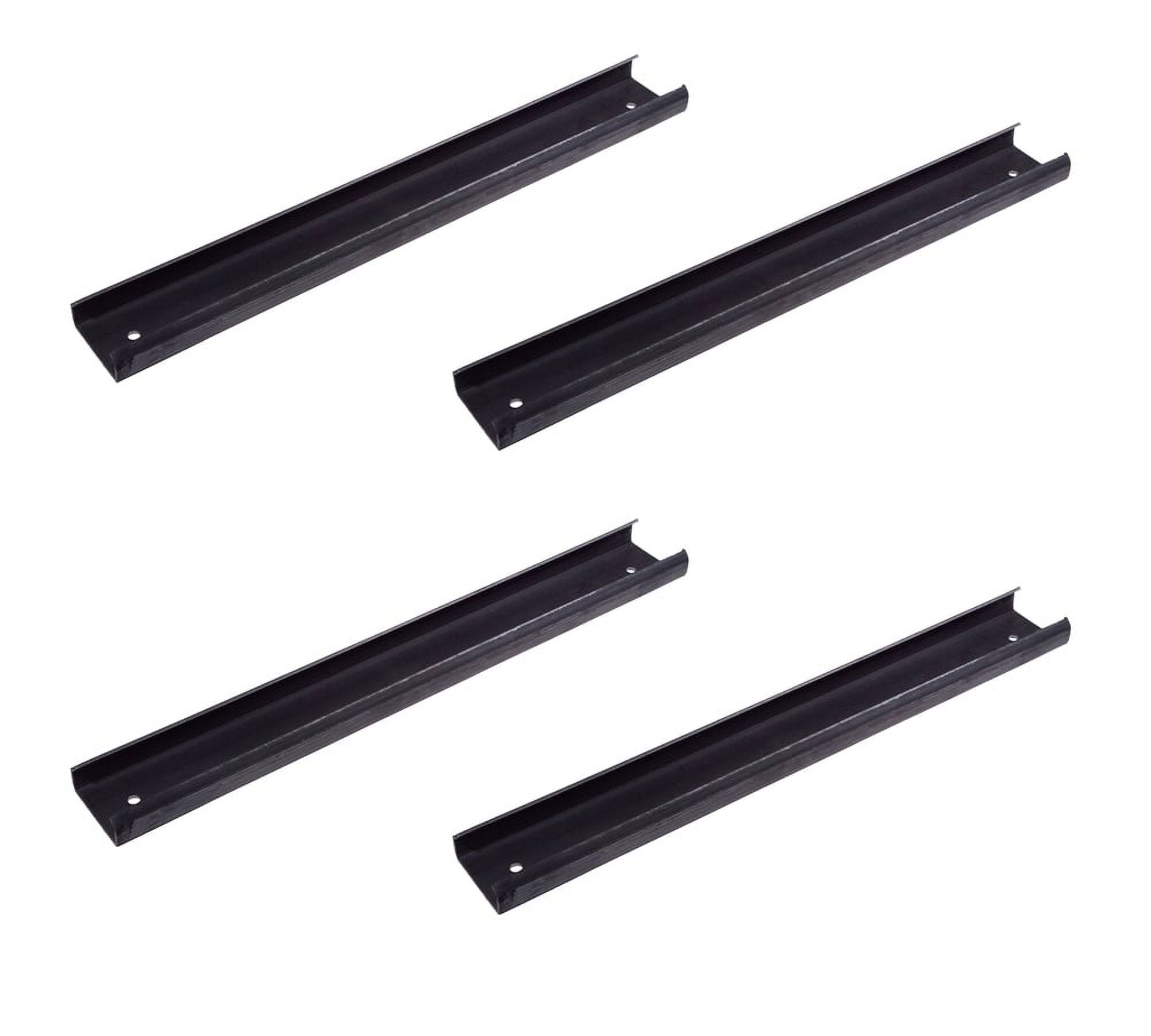 (4 Pack) C Track Sliding Winch Track - 3 feet Steel Black Powder Coated ...