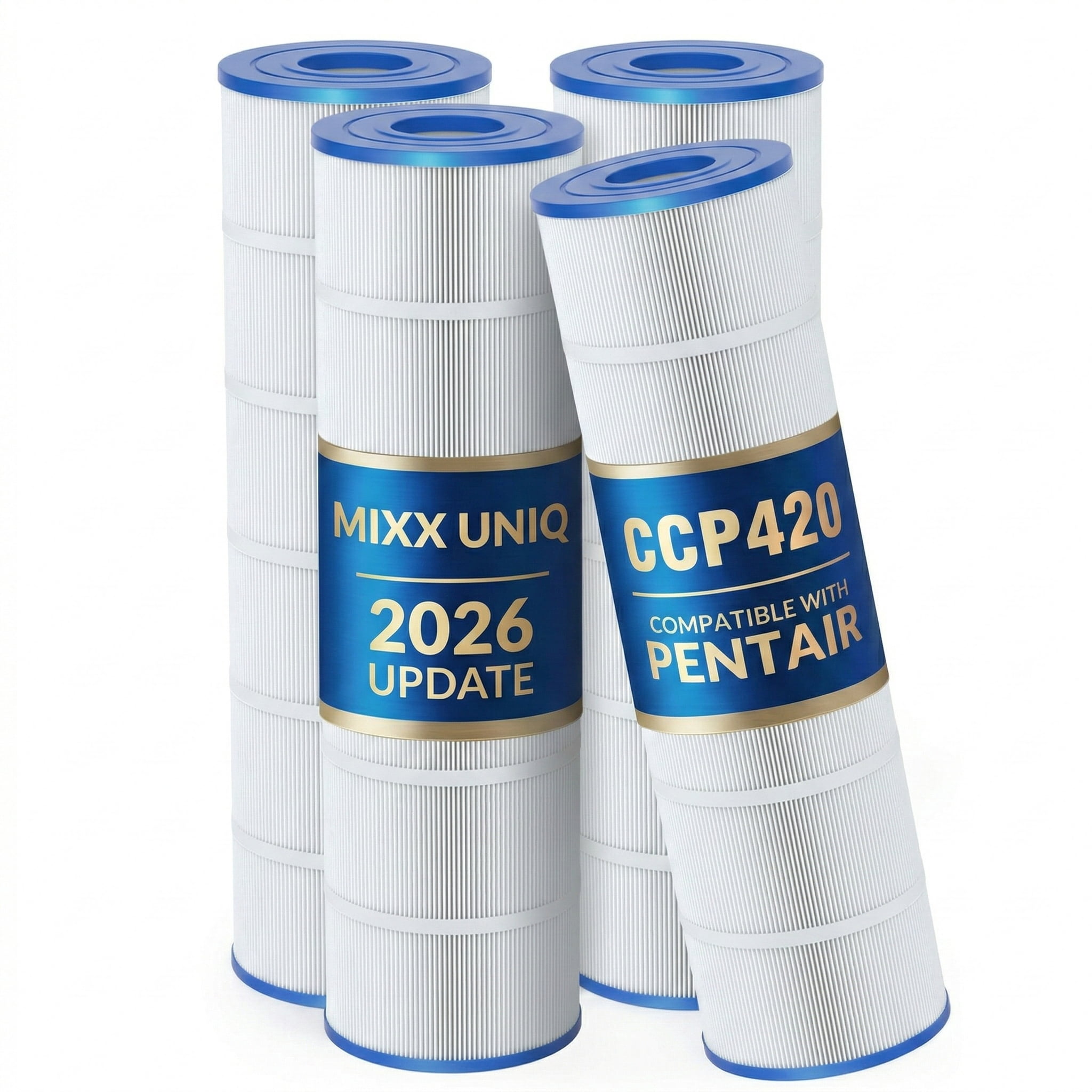 4 Pack CCP420 Pool Filter Cartridges, Compatible with Pentair Clean ...
