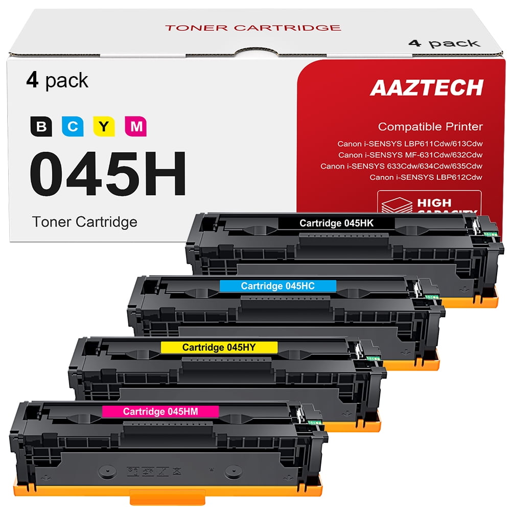 4-Pack CRG-045H Toner Cartridge Compatible for Canon 045H 045 CRG-045 ...