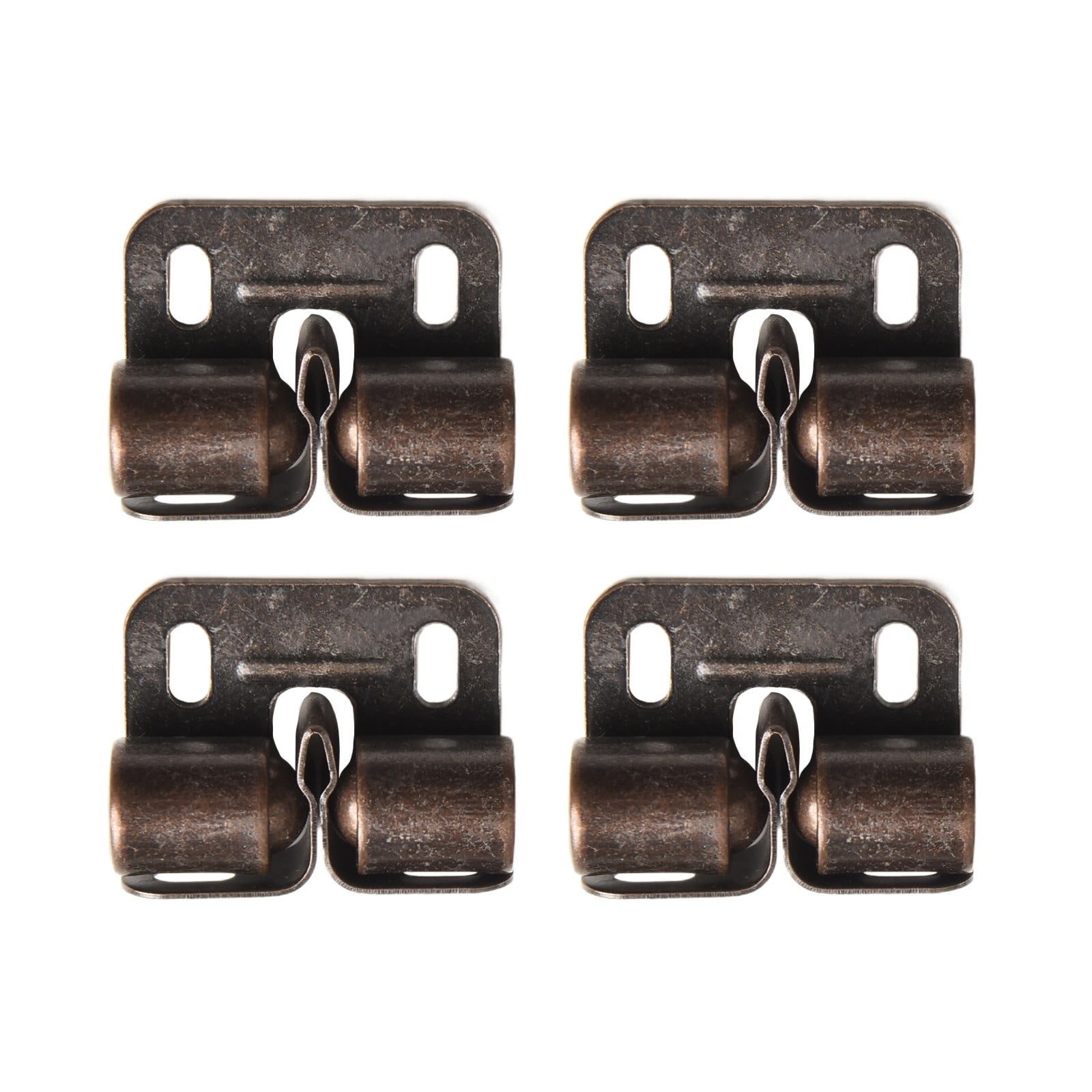 4 Pack Cabinet Door Roller Catches with Striker Plates,Double Roller ...