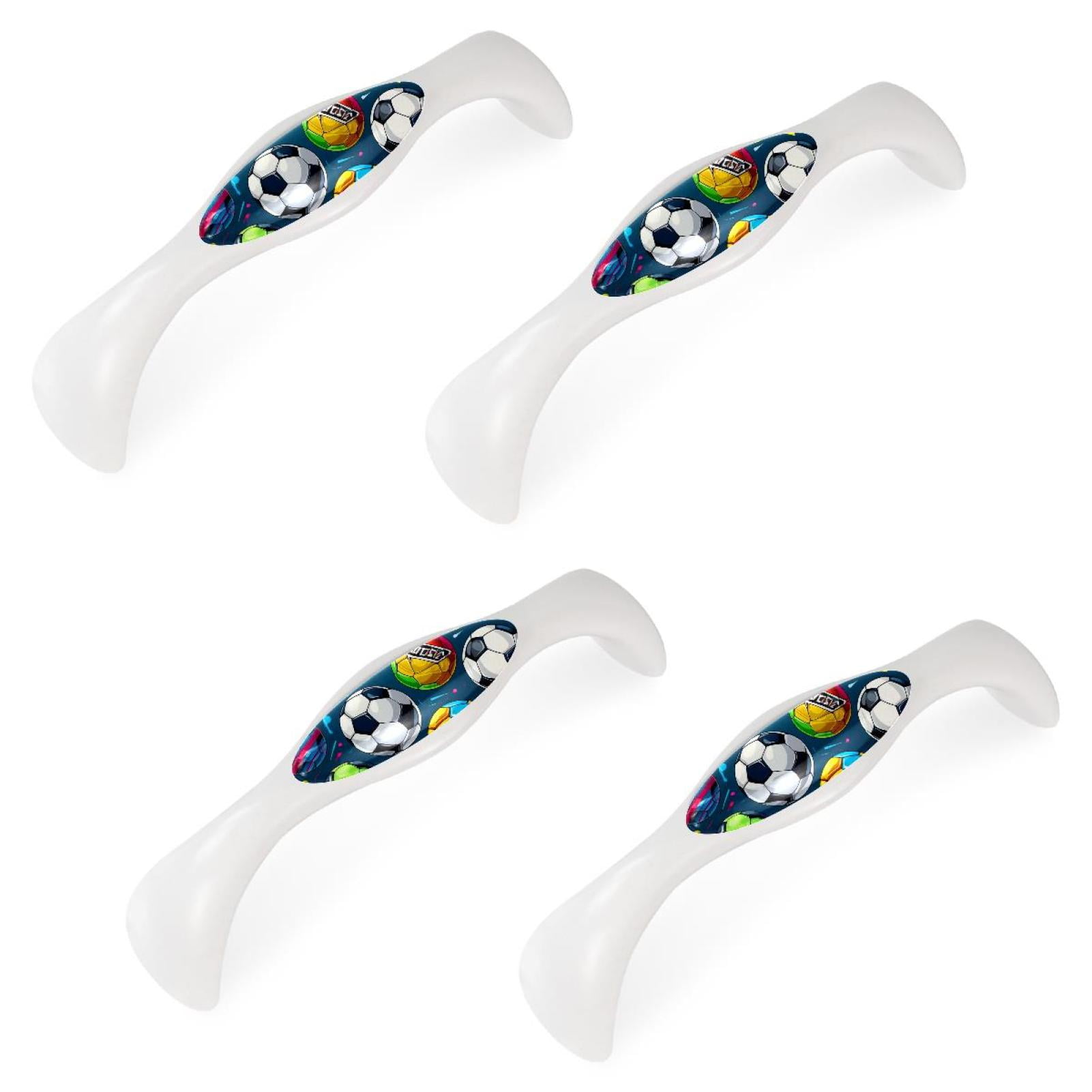 4 Pack Cabinet Handles Football Soccer Cabinet Pulls Cabinet Knobs ...