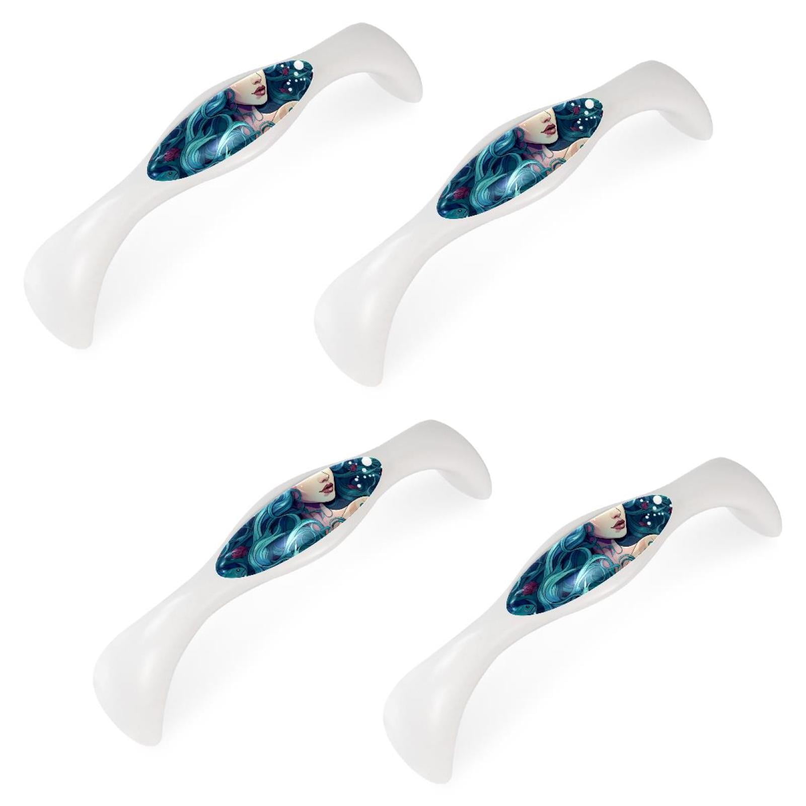 4 Pack Cabinet Handles Mermaid Cabinet Pulls Cabinet Knobs - Walmart.com