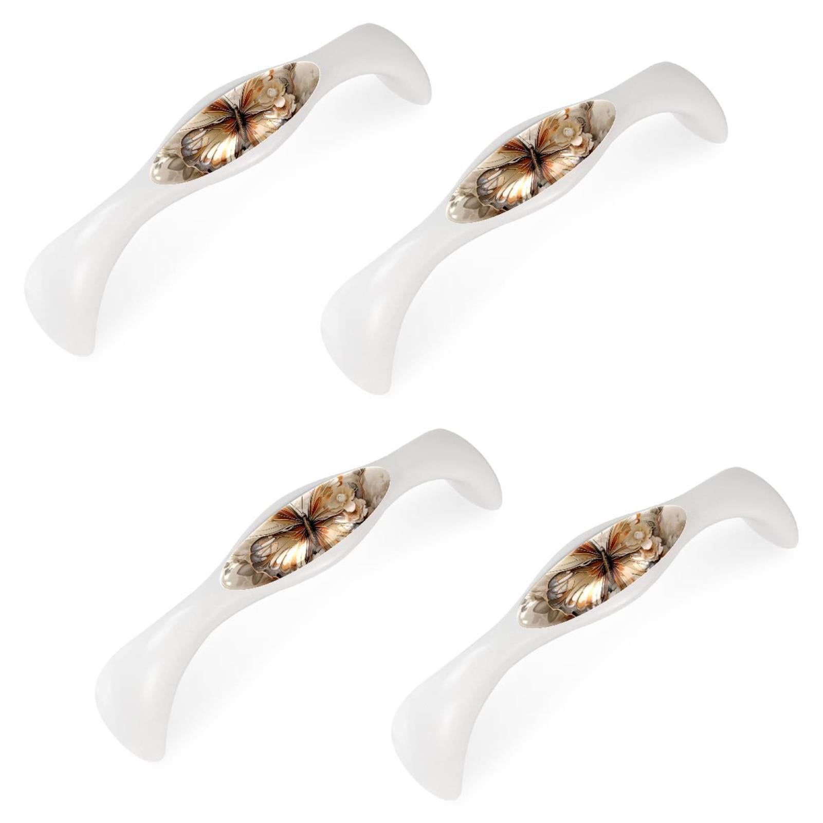 4 Pack Cabinet Knobs Butterfly Drawer Knobs Cabinet Hardware - Walmart.com