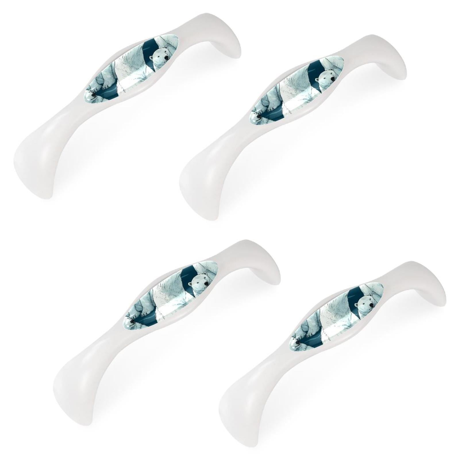 4 Pack Cabinet Knobs White Bear Drawer Knobs Cabinet Hardware - Walmart.com