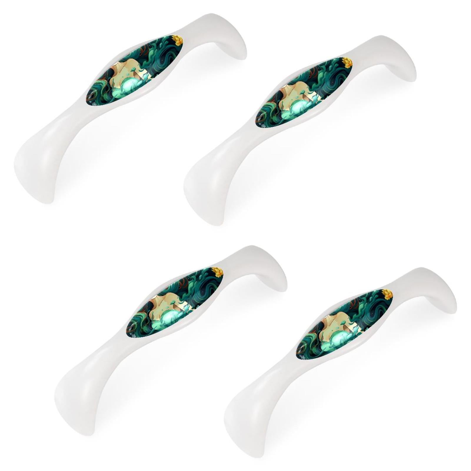 4 Pack Cabinet Pulls Modern Kitchen Cabinet Handles Mermaid Drawer ...