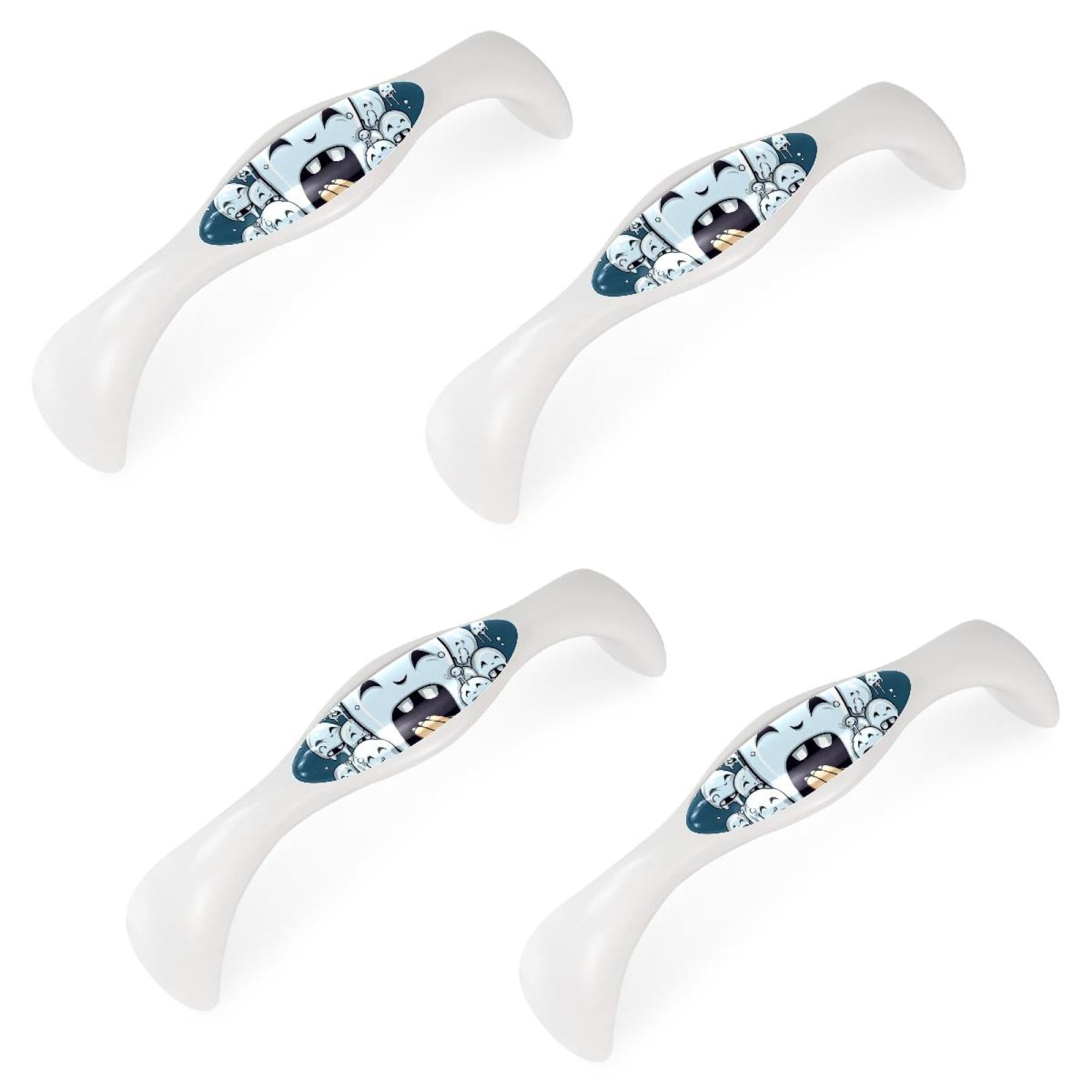 4 Pack Cabinet Pulls Modern Kitchen Cabinet Handles Teeth Drawer Pulls ...