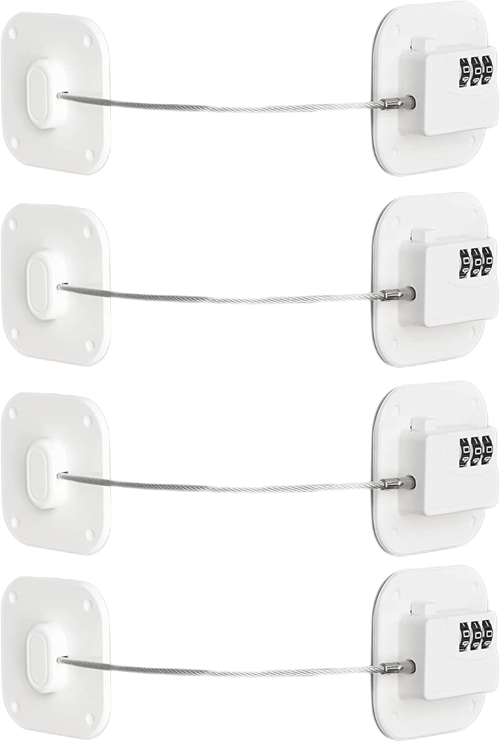 4 Pack Cabinets Lock with Keys, Refrigerator Lock Freezer Lock for ...