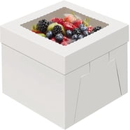 26-Pack Bakery Boxes 10" x 6" x 2", Bakery Boxes with Window, White ...