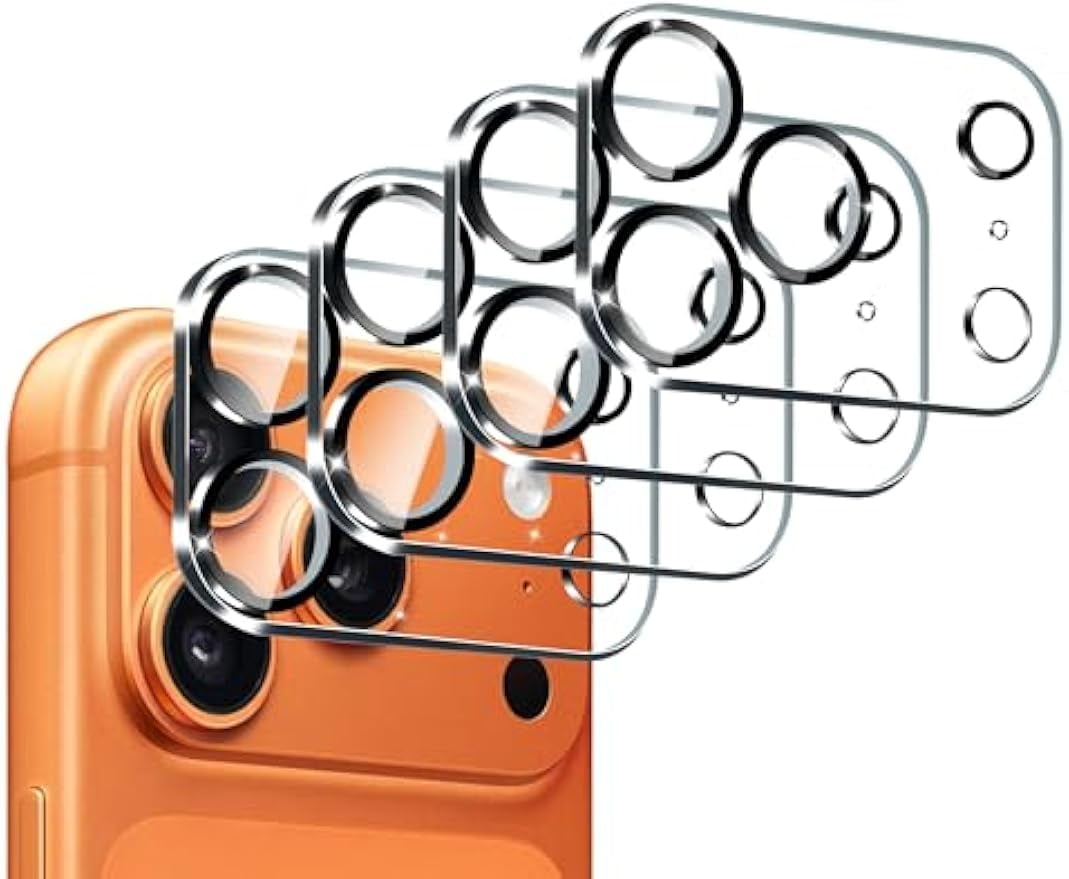 4-Pack Camera Lens Protector for iPhone 17 Pro Max 6.9'' Screen ...