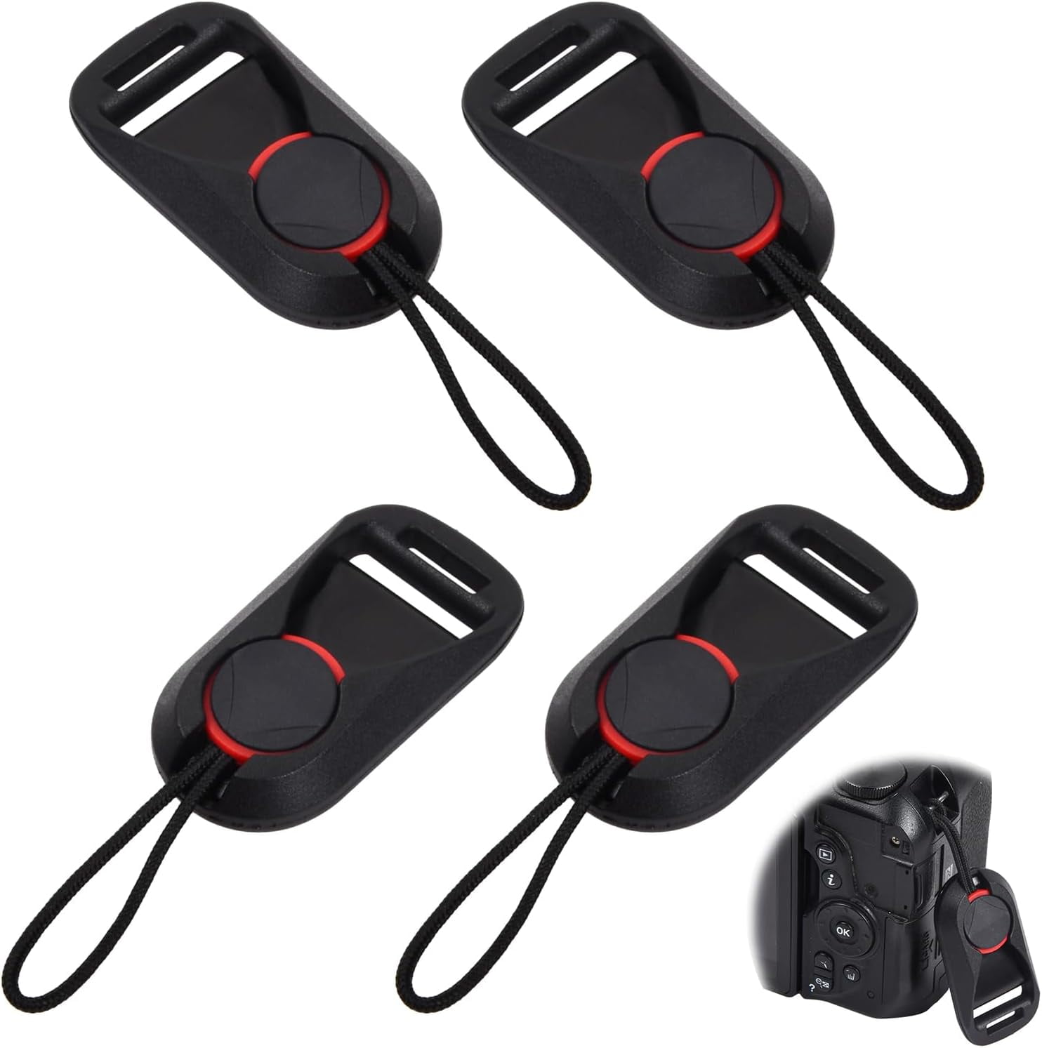 4 Pack Camera Strap Quick Release Buckles, Camera Neck Shoulder Strap ...