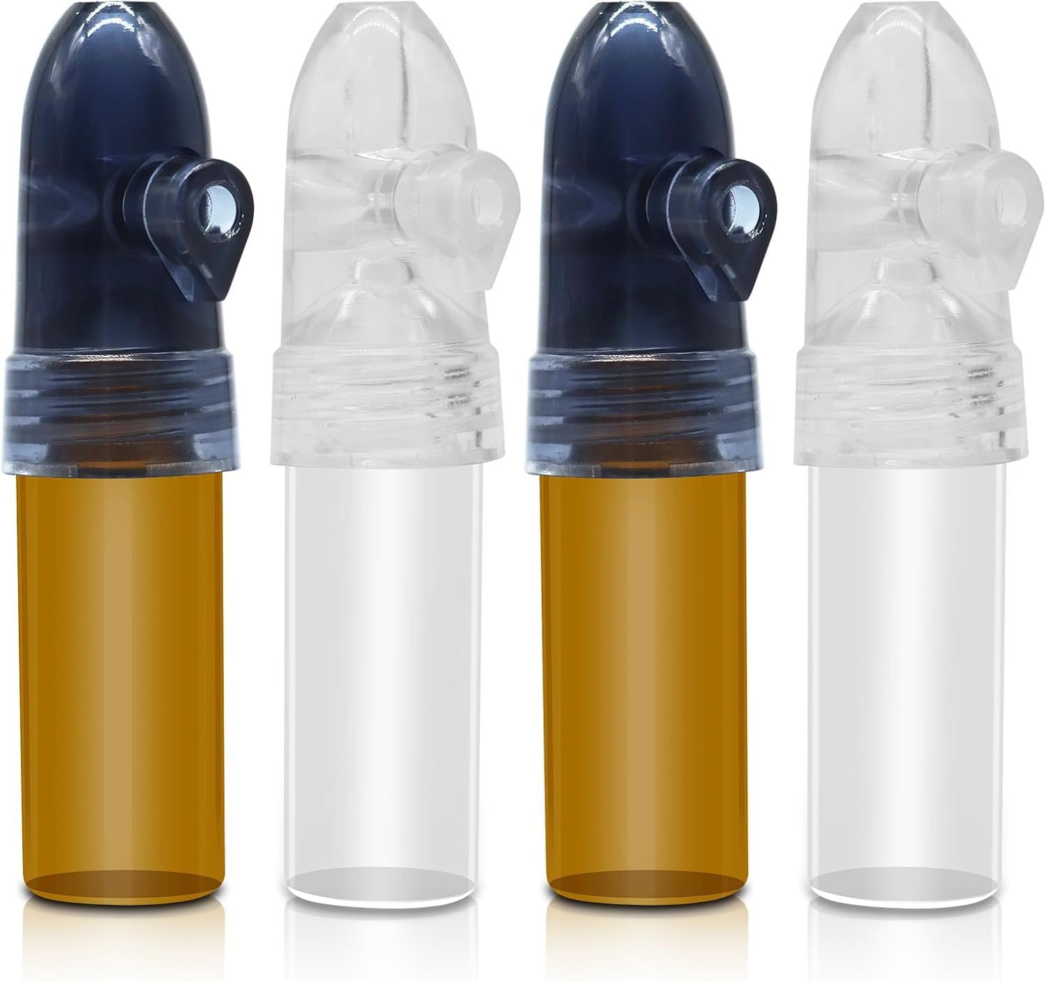 4 Pack Camping Spice Containers, Leak-Proof Glass Spice Dispensers for ...