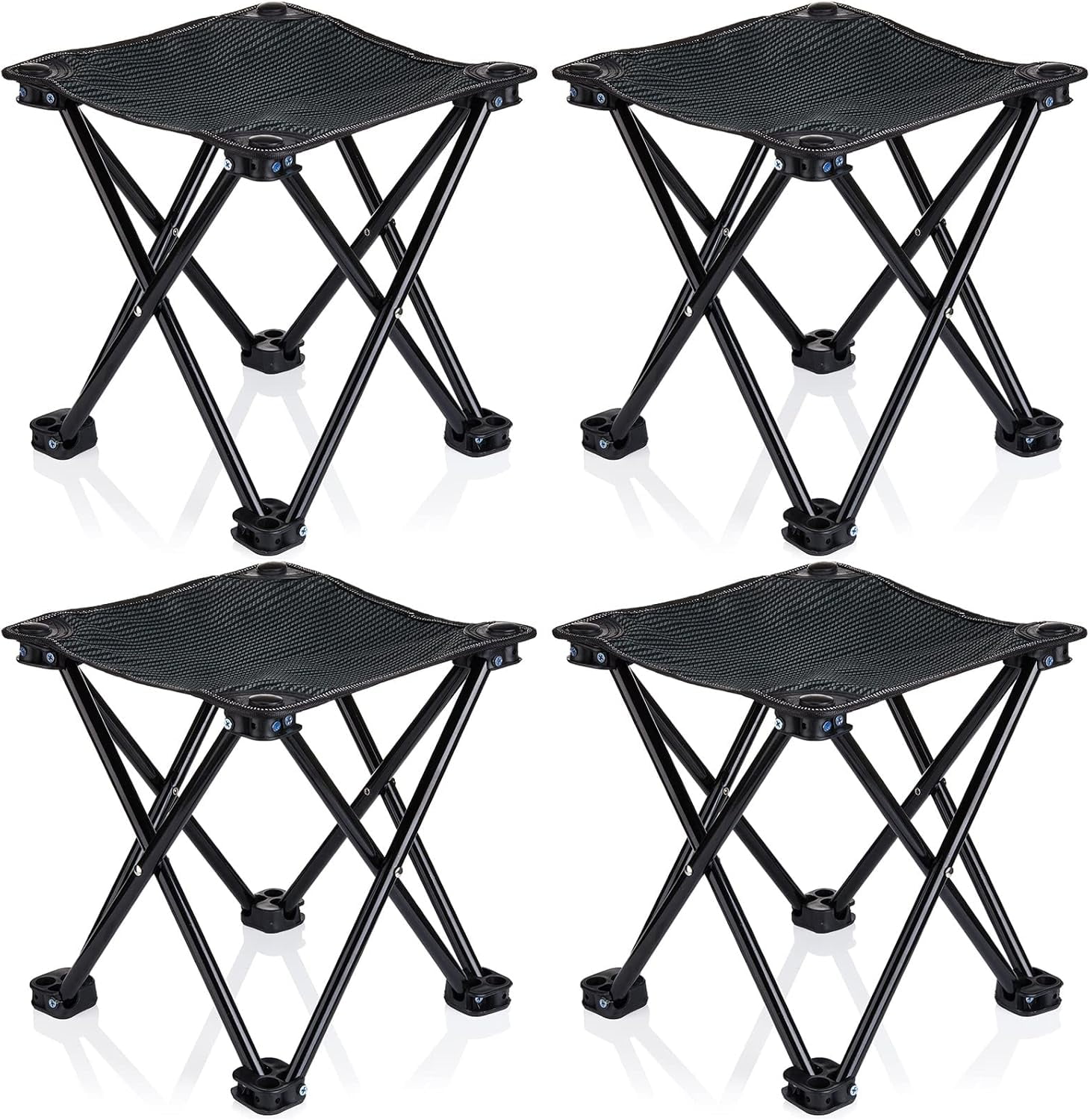 4 Pack Camping Stool Foot Rest Small 11Inch Portable Folding Camping ...