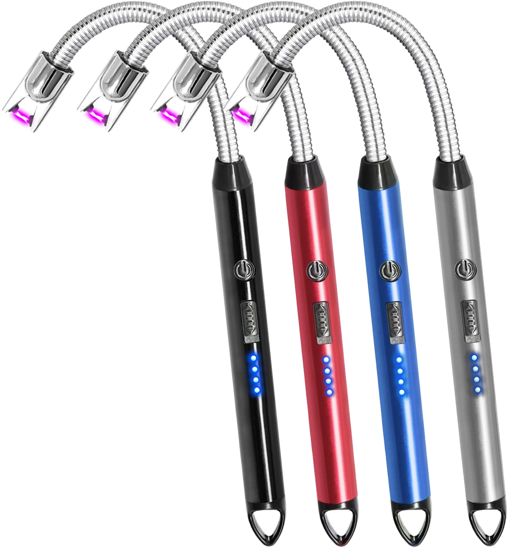 4 Pack Candle Lighter Electric Rechargeable Arc Windproof Lighters ...