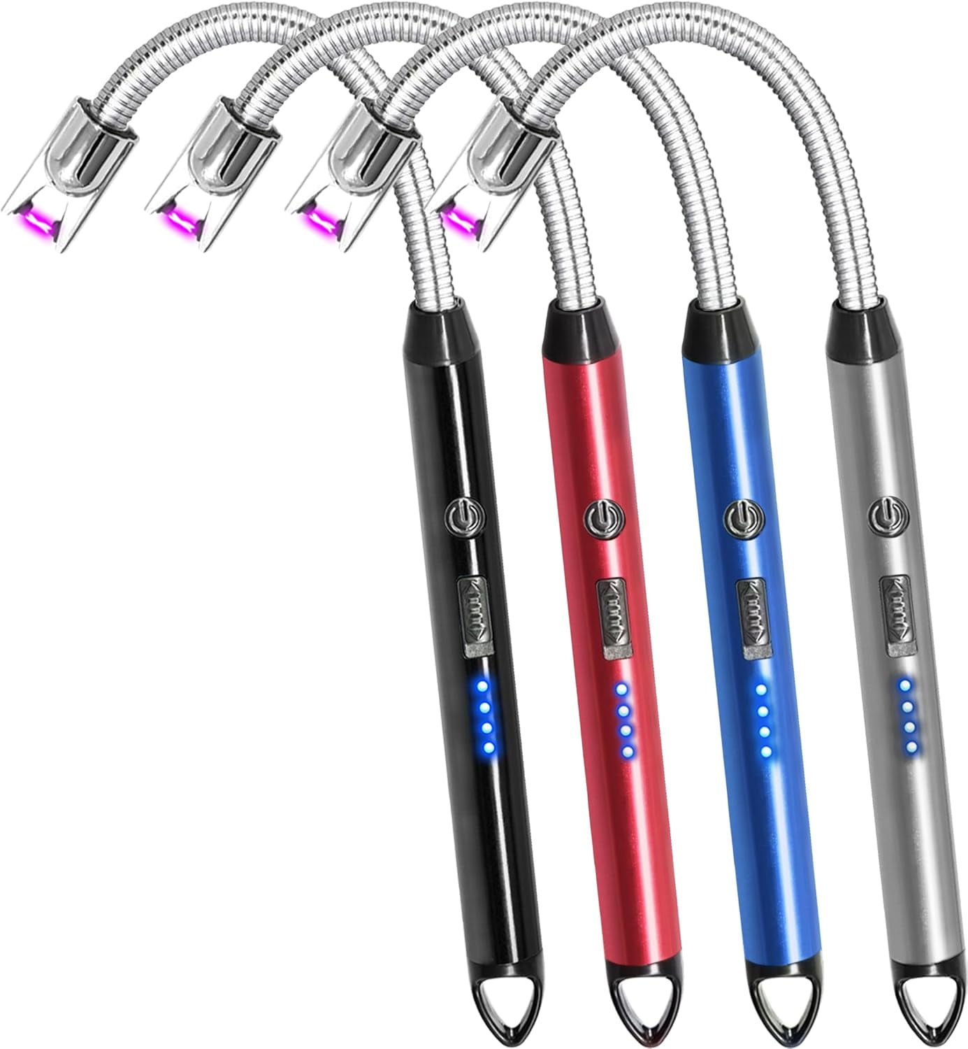 4 Pack Candle Lighter Electric Rechargeable Arc Windproof Lighters ...