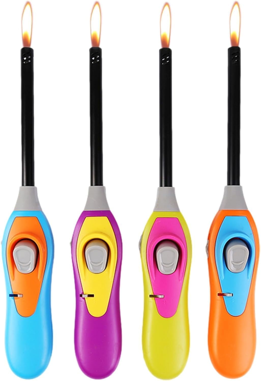4 Pack Candle Lighters Multipurpose Extended Long Butane Lighter Wand ...