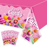 4 Pack Candy Land Tablecloths 86 x 51 Inch Lollipop Plastic Tablecloths ...