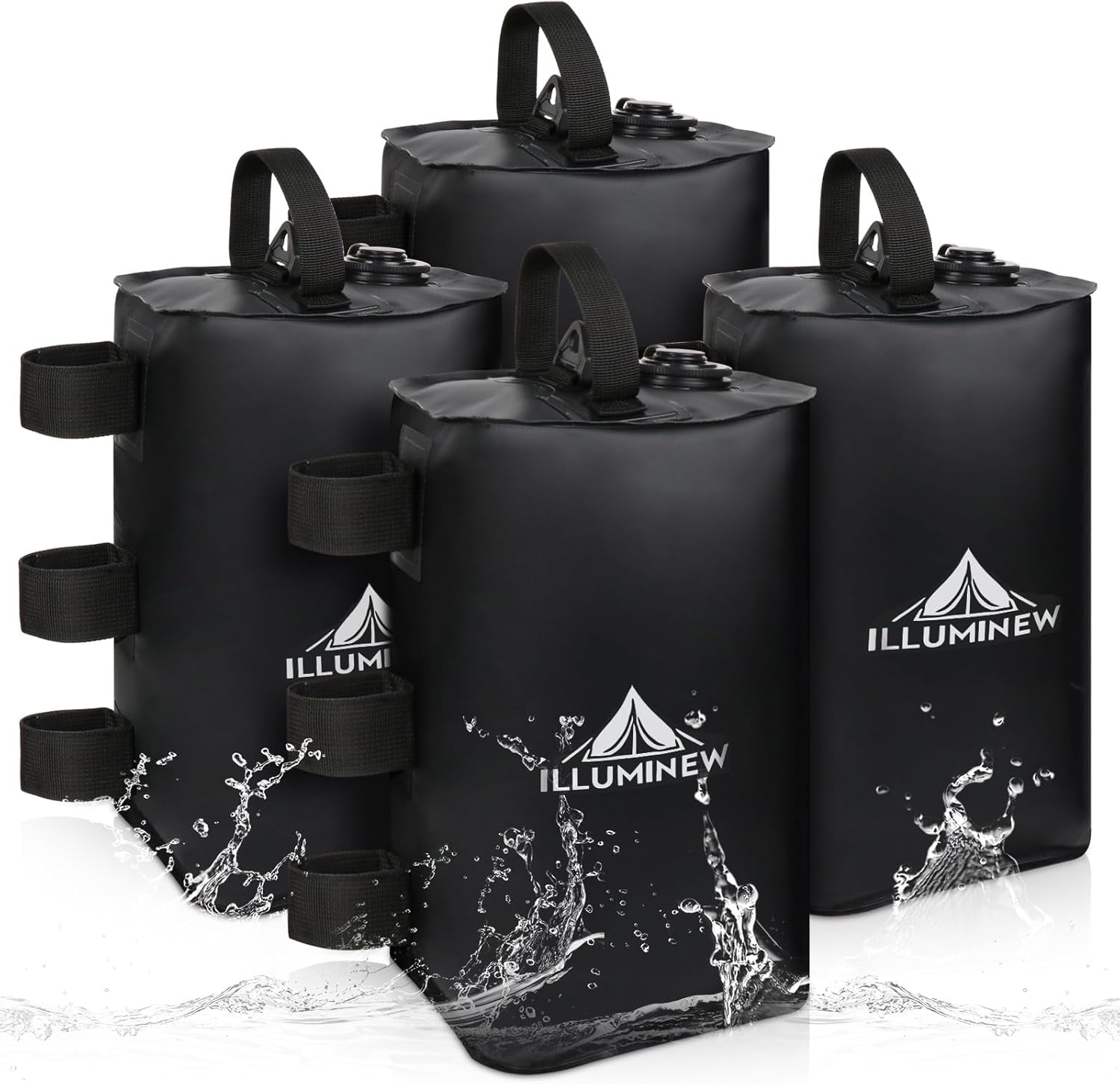 4 Pack Canopy Water Weight Bag, 88 LBSWater Tent Weights Set of 4 Leg ...