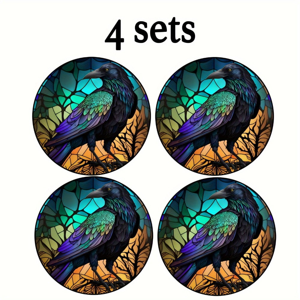 4-Pack Car Cup Coasters - Eco-Friendly Non-Slip Drink Holders for ...