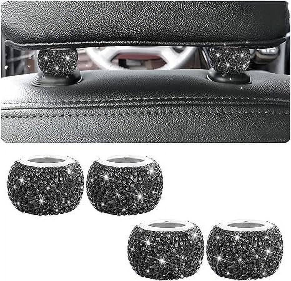 4 Pack Car Headrest Collars, Bling Car Head Rest Collars Rings Decor ...