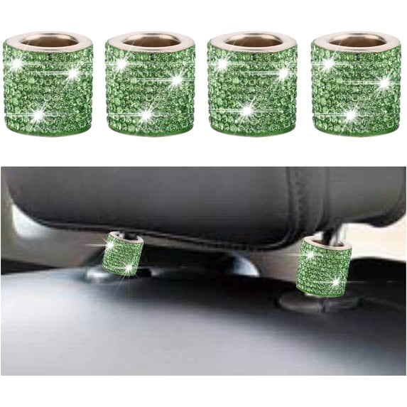 4 Pack Car Headrest Collars, Bling Car Head Rest Collars Rings Decor ...