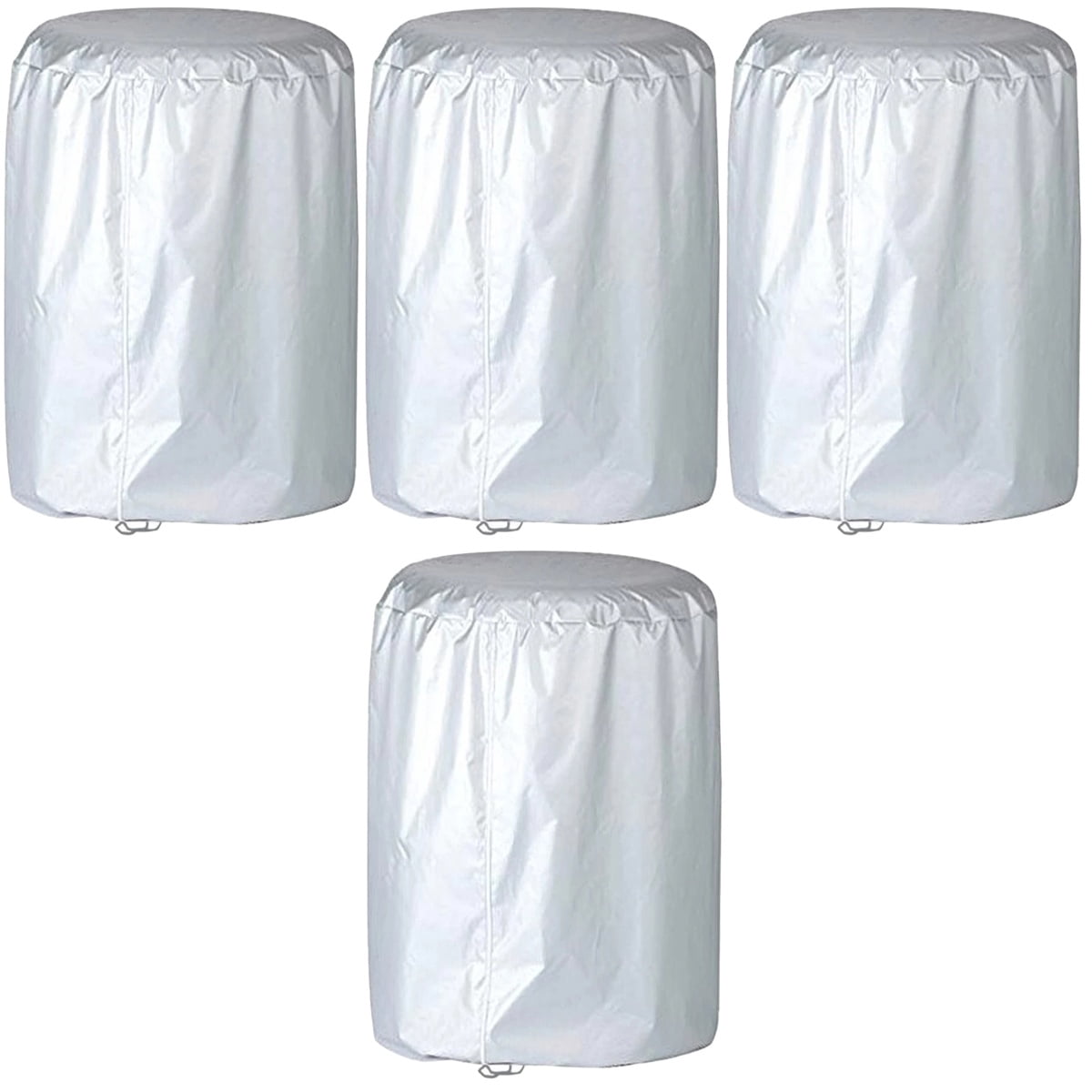4 Pack Car Spare Wheel Cover Trailer Tire The Tow Covers Silver ...