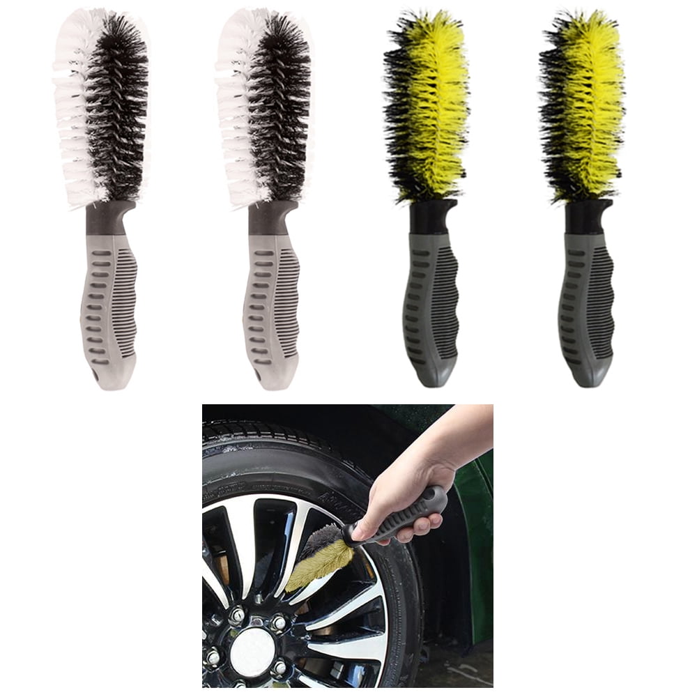 4 Pack Car Wheel Rim Brush Scrub Washing Rims Tire Cleaner Vehicle ...