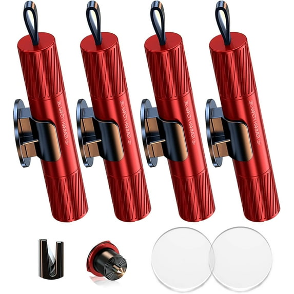 4 Pack Car Window Breaker and Seatbelt Cutter,Auto Rescue Tool,Safe ...