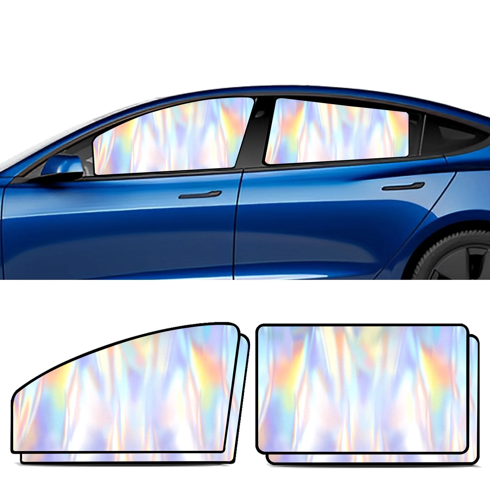 4 Pack Car Window Shades with Magnets,Strong-Light Blocking&UV ...