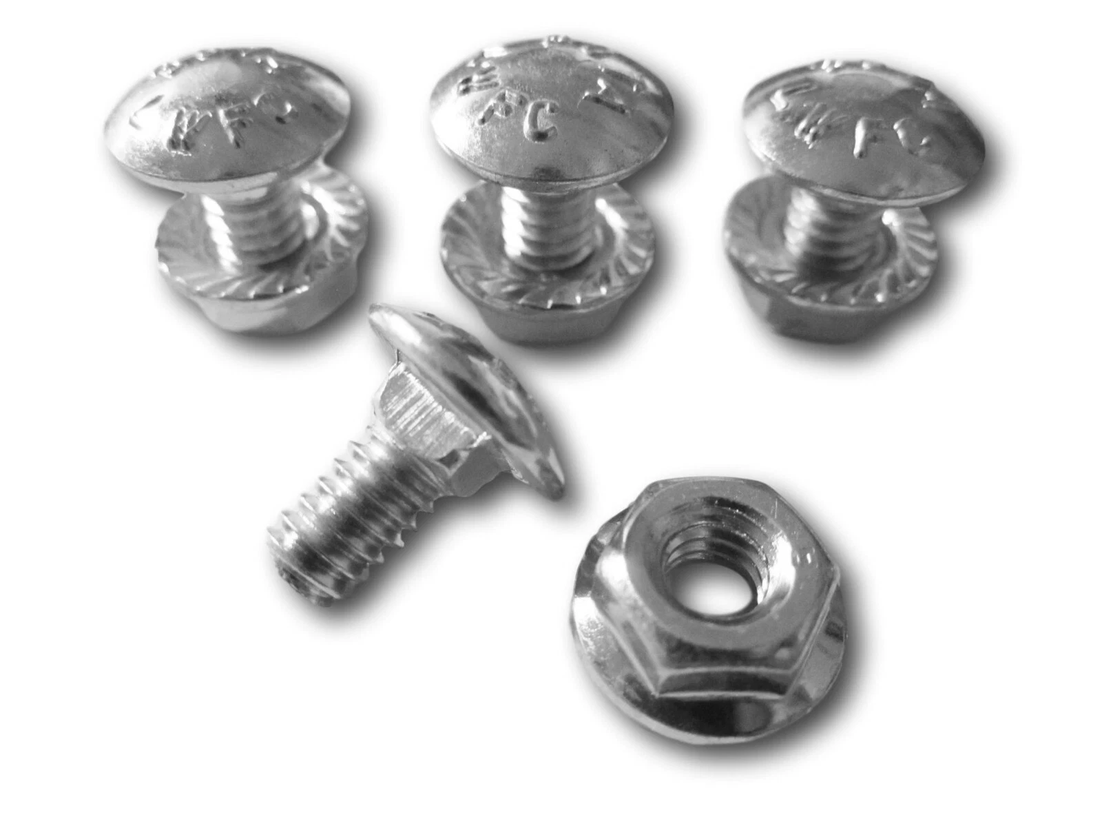 4 Pack Carriage Bolts Nuts For 731-1033 Shave Plate Scraper Bar ...