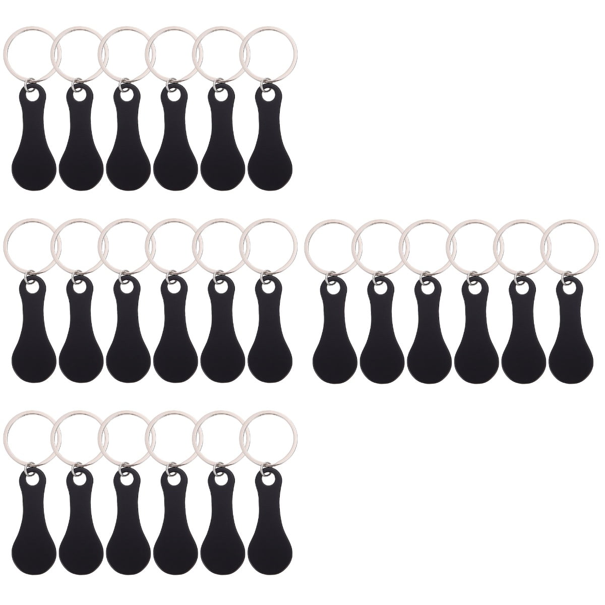 4-Pack Utility Keychain Holder with Cart Token Quarter for Shopping ...