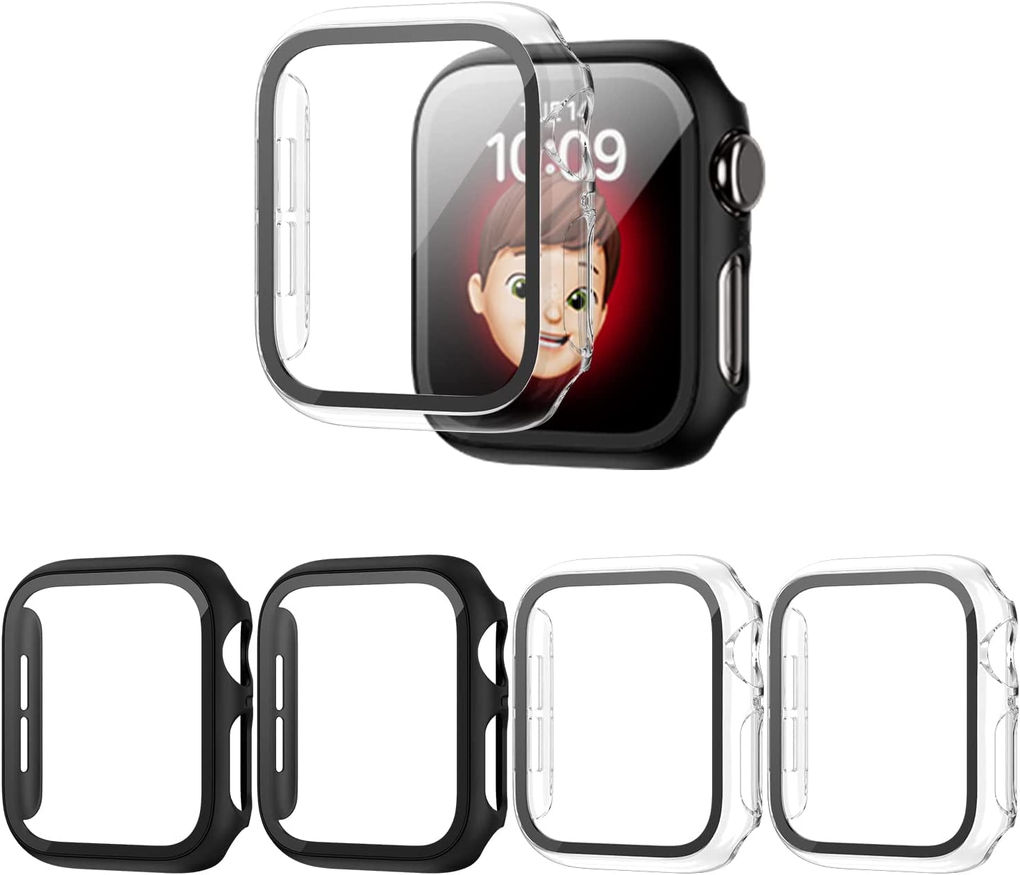 [4 Pack] Case for Apple Watch 38mm Series 3 Series 2 Series 1 with ...
