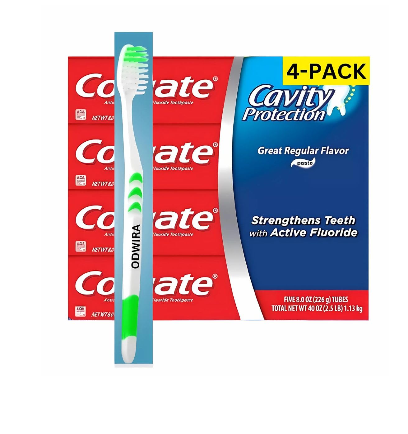 4-Pack Cavity Protection Fresh YPF5 Toothpaste with Fluoride, Regular ...