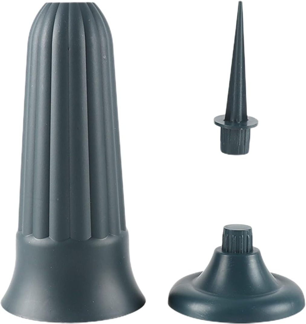 4 Pack Cemetery Grave Cone Vase with Spikes and Base, Plastic ...