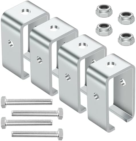 4 Pack Channel Trolley Track Hanger Bracket, Intermediate Support ...