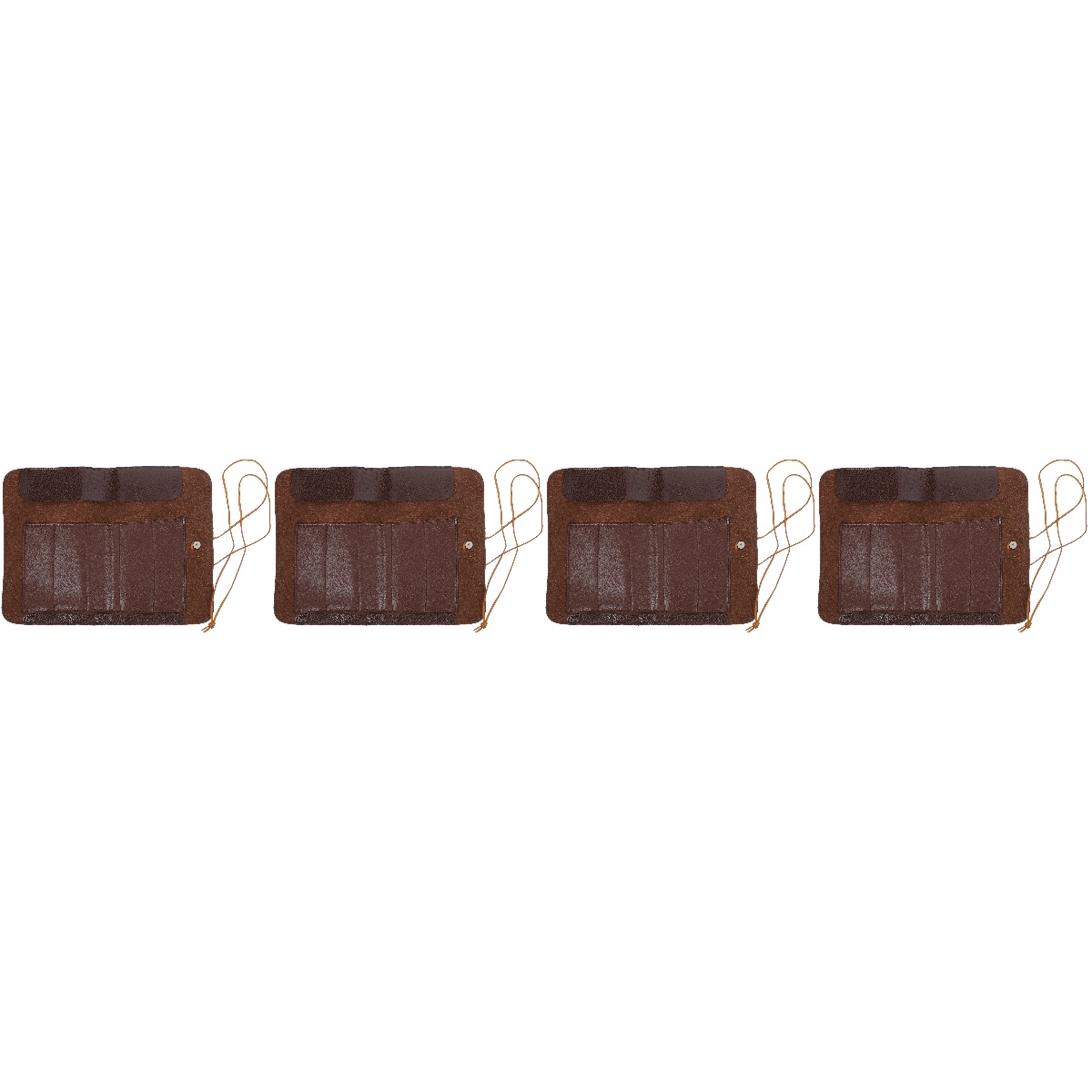 4 Pack Chef Knife Storage Cutlery Leather Tool Bag Tableware Silverware ...