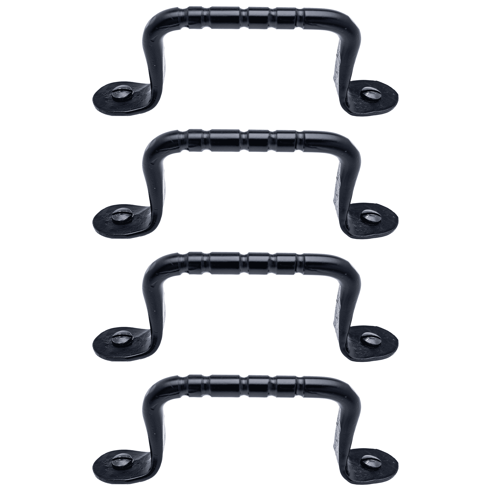 4 Pack Chest Handle 4.5 inch Rustic Cabinet Door Handles Iron Cabinet ...