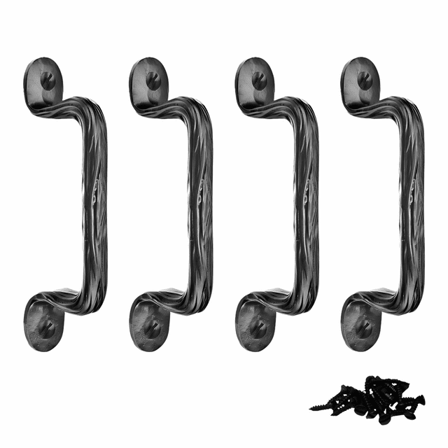 4 Pack Chest Handle 6 inch Rustic Cabinet Door Handles Iron Cabinet ...