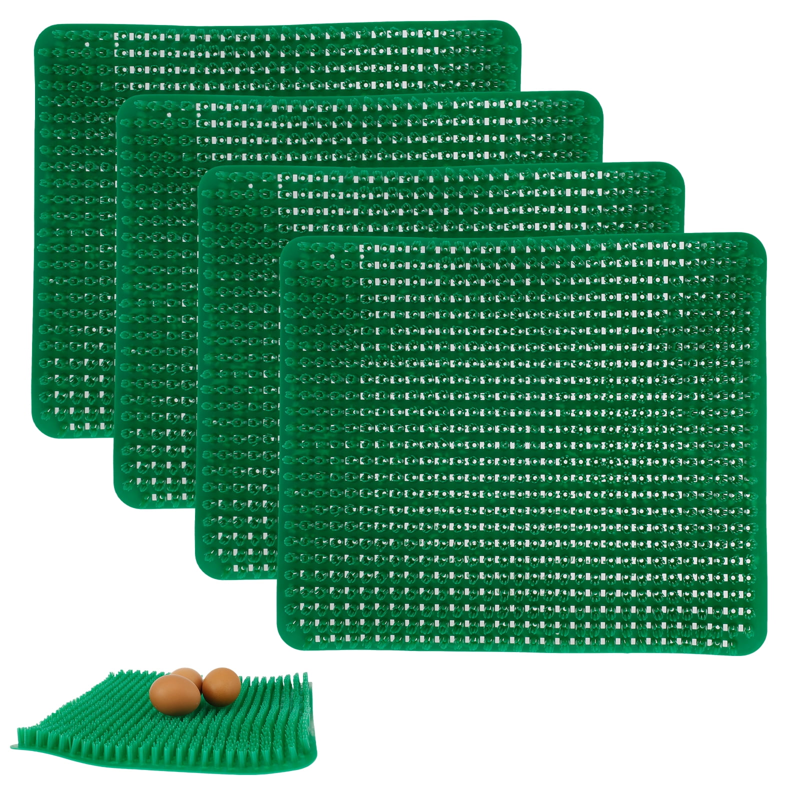 4 Pack Chicken Nesting Pads Washable Hen Nest Mats 14 x 12 Inch Plastic ...